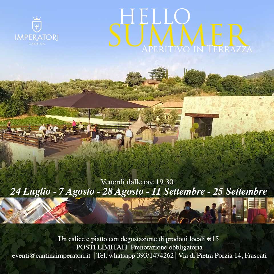 Eventi presso Cantina Imperatori nelle colline romane